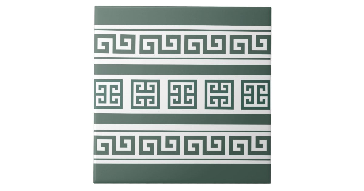 Greek Key Ceramic Tile | Zazzle