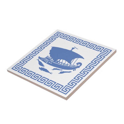 Greek Key Design Ceramic Tile | Zazzle