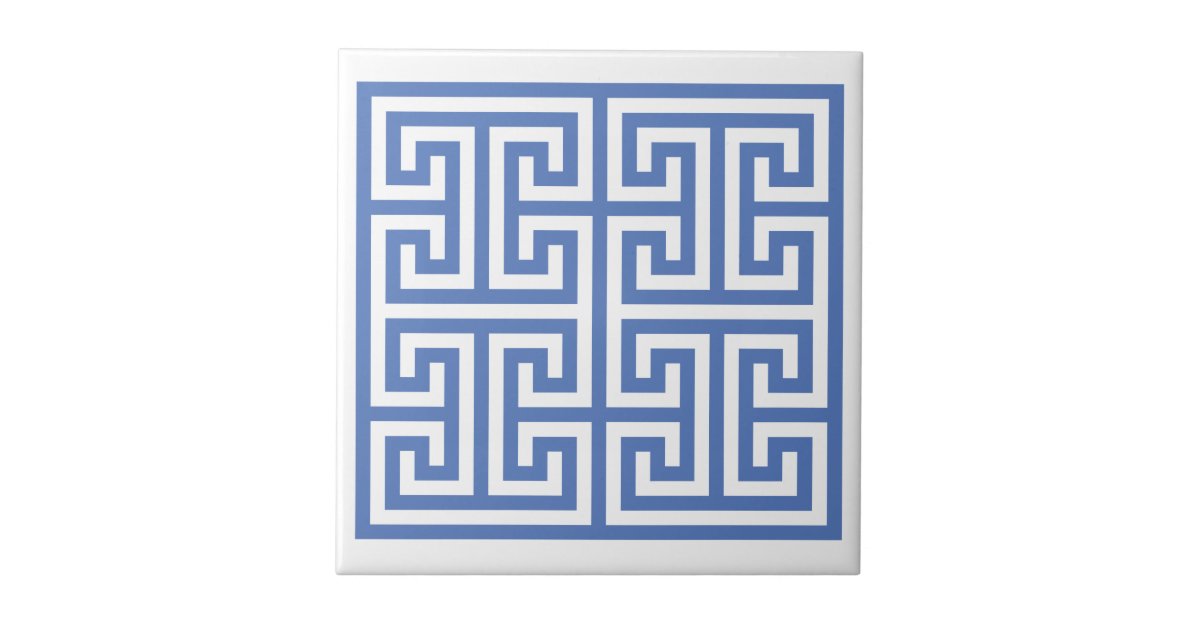 Greek Key Design Ceramic Tile | Zazzle