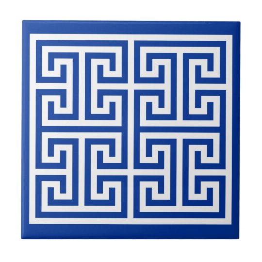 Greek Key Design Tile | Zazzle.com