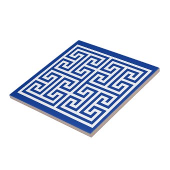 Greek Key Design Tile | Zazzle