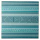 Greek Key - Meander - Ocean palette Ceramic Tile | Zazzle