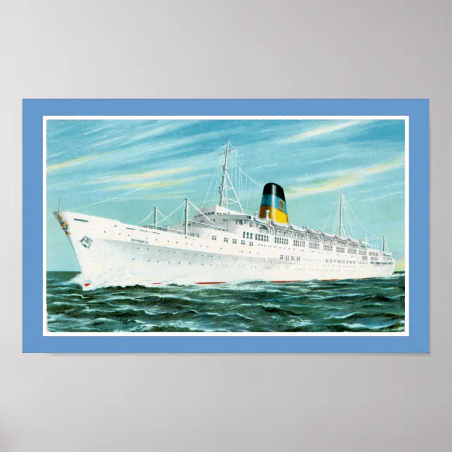 Greek Line's "Olympia" Poster | Zazzle