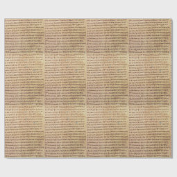Greek manuscript wrapping paper | Zazzle