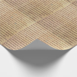 Greek manuscript wrapping paper | Zazzle