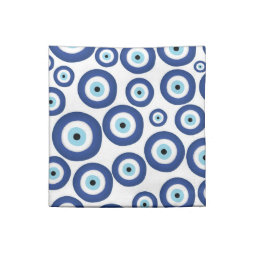 Greek Mati Mataki - Matiasma Evil Eye Pattern #1 Cloth Napkin | Zazzle