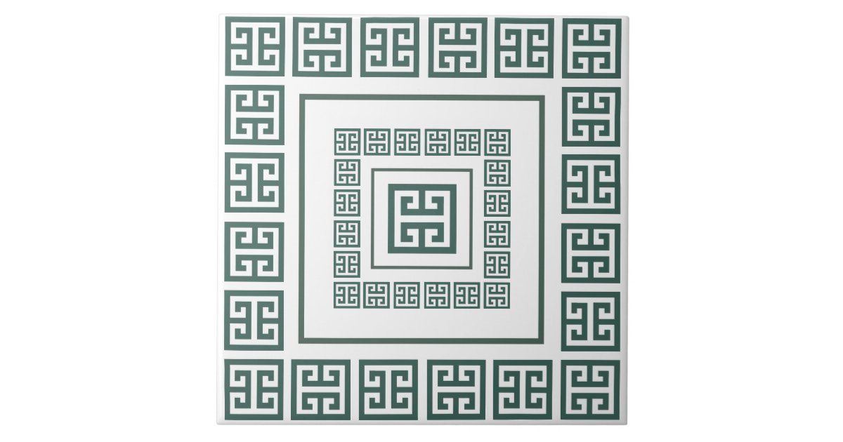 Greek Meander Ceramic Tile | Zazzle