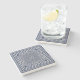 Greek Meander - Greek Key - Blue and cream Stone Coaster | Zazzle