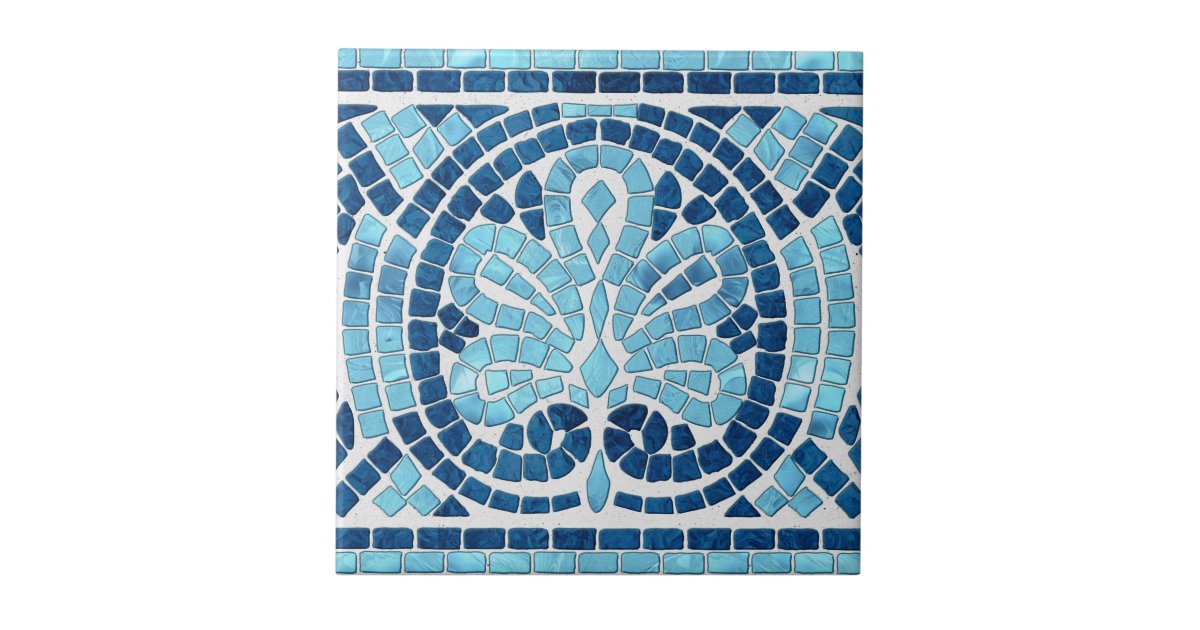 Greek Mosaic Border Tile | Zazzle