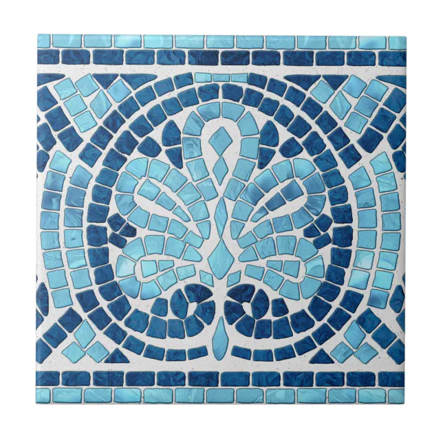 Greek Mosaic Border Tile | Zazzle