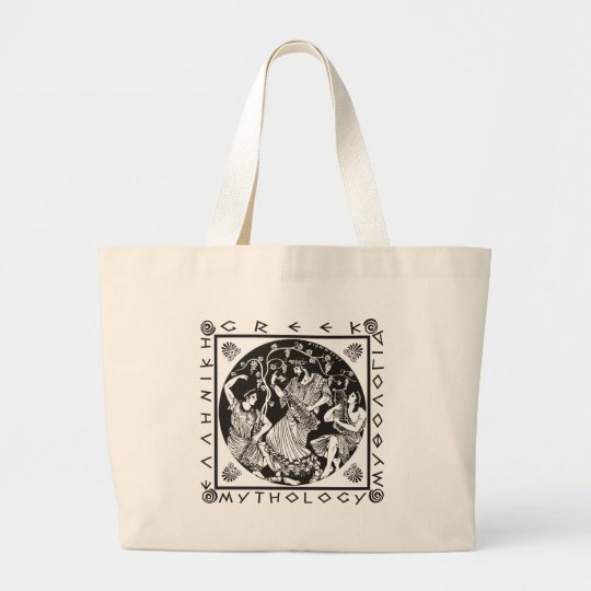 Greek Mythology - Black Large Tote Bag | Zazzle.com