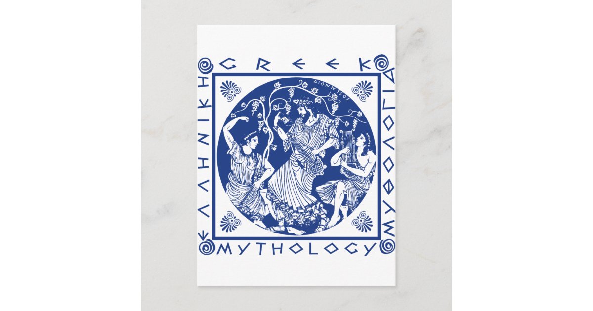 Greek Mythology - Blue Postcard | Zazzle