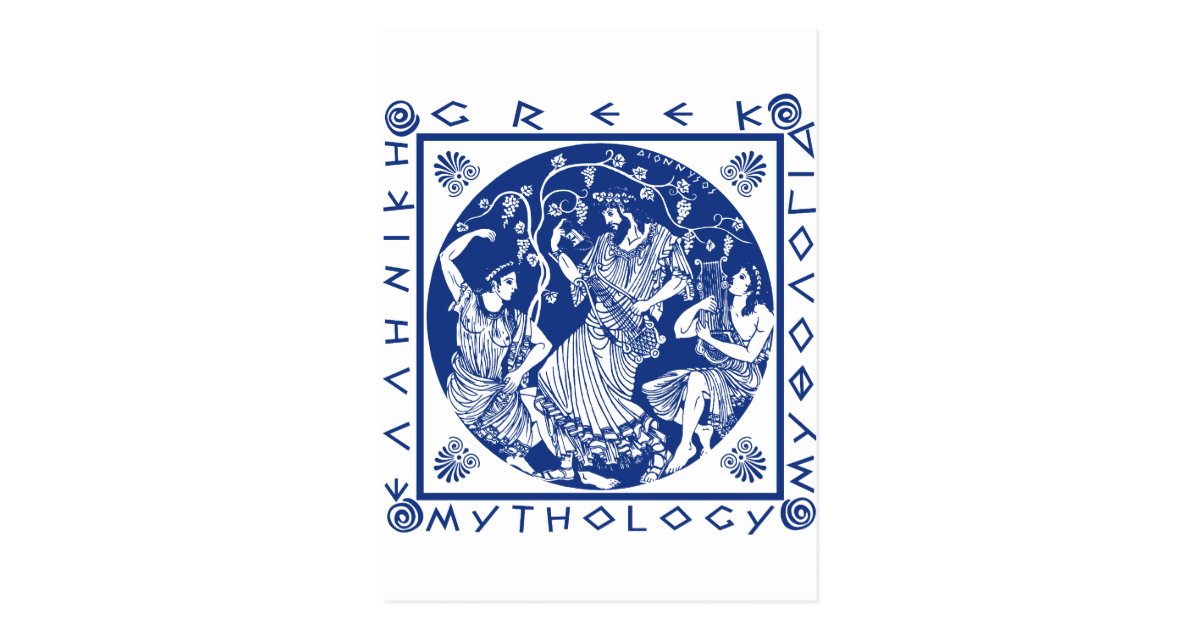 Greek Mythology - Blue Postcard | Zazzle.com