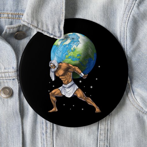 Greek Mythology God Atlas Button | Zazzle