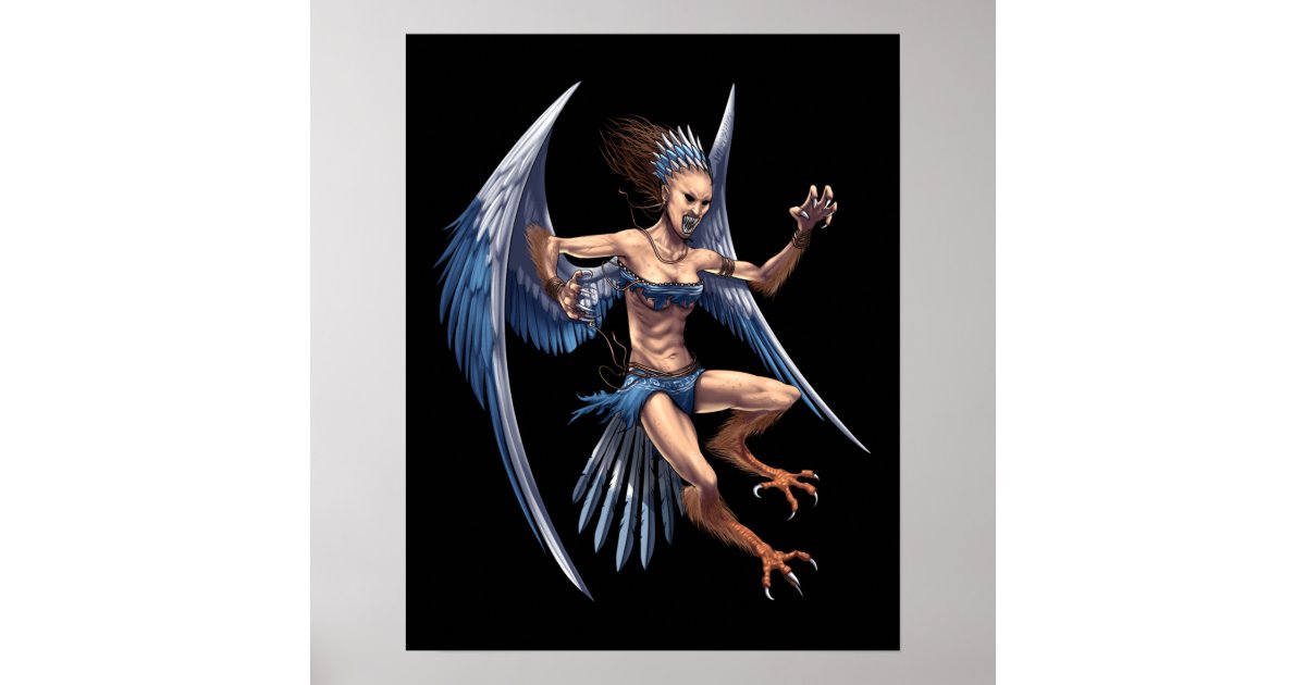 Greek Mythology Harpy Poster | Zazzle