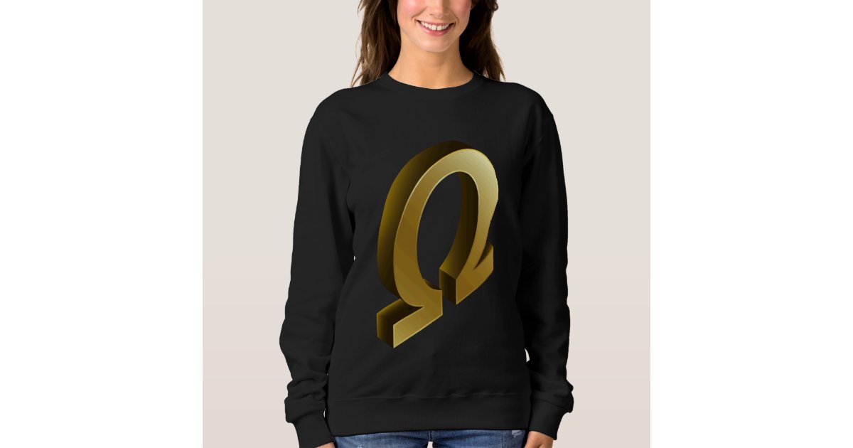 Greek Mythology Omega Symbol Fraternity design Sor Sweatshirt | Zazzle