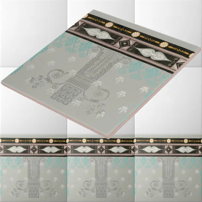 Greek Ornament Frieze Pattern Ceramic Tile | Zazzle