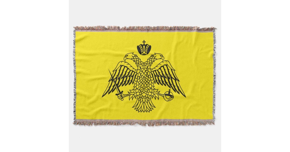 Greek Orthodox Church flag Mount Athos religious Throw Blanket | Zazzle