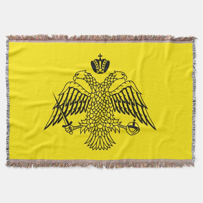 Greek Orthodox Church flag Mount Athos religious Throw Blanket | Zazzle.com