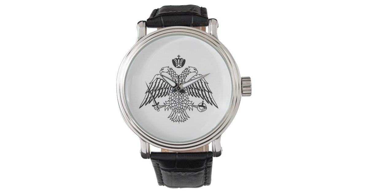 Greek Orthodox Church flag Mount Athos religious Watch | Zazzle