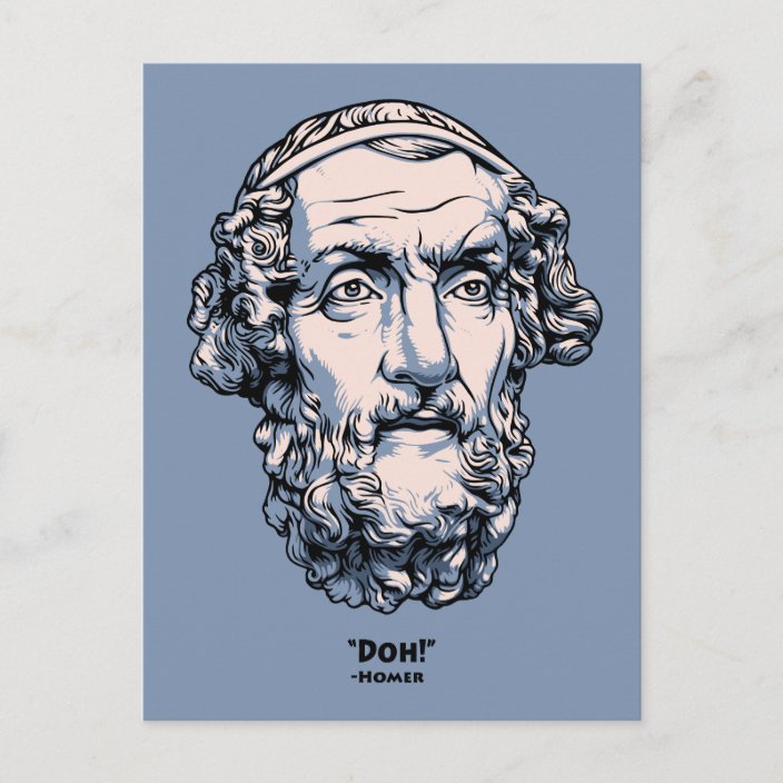 Greek Quotes -Homer Postcard | Zazzle.com