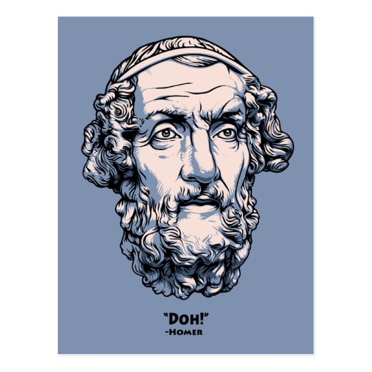 Greek Quotes -Homer Postcard | Zazzle.com