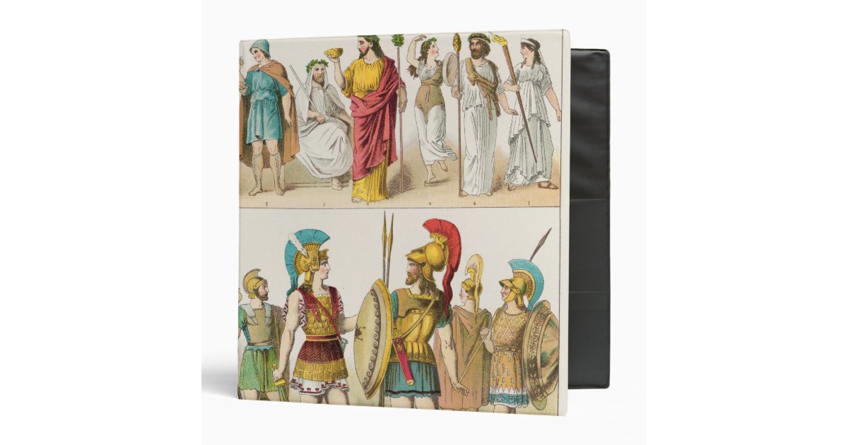 Greek Religious and Military Dress Binder | Zazzle