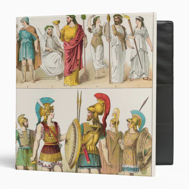 Greek Religious and Military Dress Binder | Zazzle