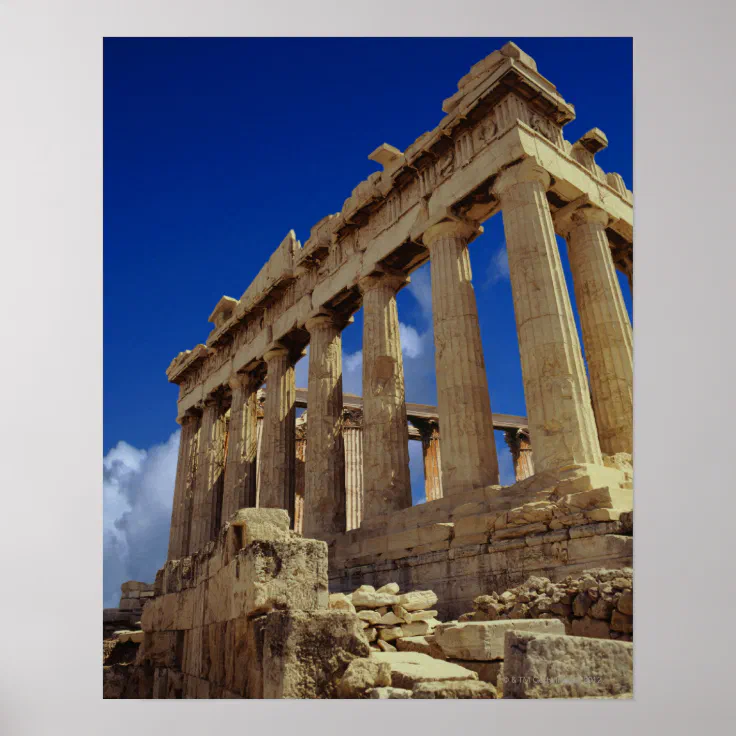 Greek ruins, Acropolis, Greece Poster | Zazzle