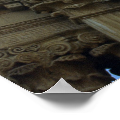 Greek Style Columns at the Palace of Fine Arts Poster | Zazzle