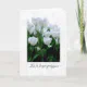 Greek sympathy card with white tulips | Zazzle