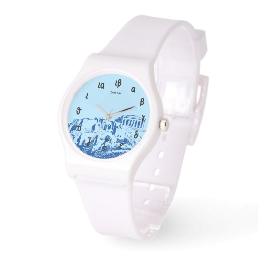 Greek Time - Greek Numerals & the Parthenon Watch | Zazzle
