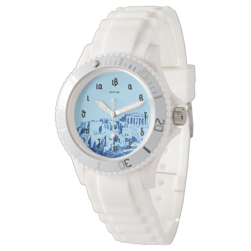 Greek Time - Greek Numerals & the Parthenon Watch | Zazzle