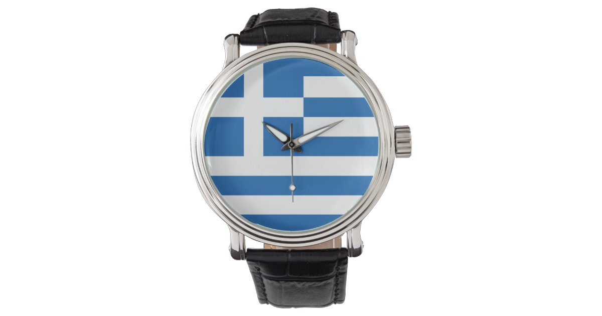 Greek Watch - The flag of Greece | Zazzle