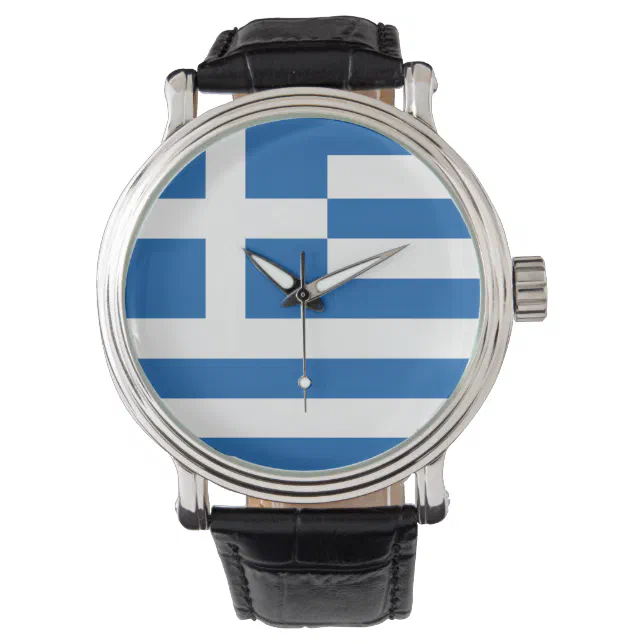 Greek Watch - The flag of Greece | Zazzle