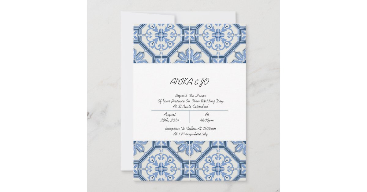 GREEK WEDDING INVITATION, WEDDING INVITATION | Zazzle