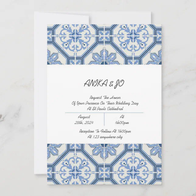 GREEK WEDDING INVITATION, WEDDING INVITATION | Zazzle