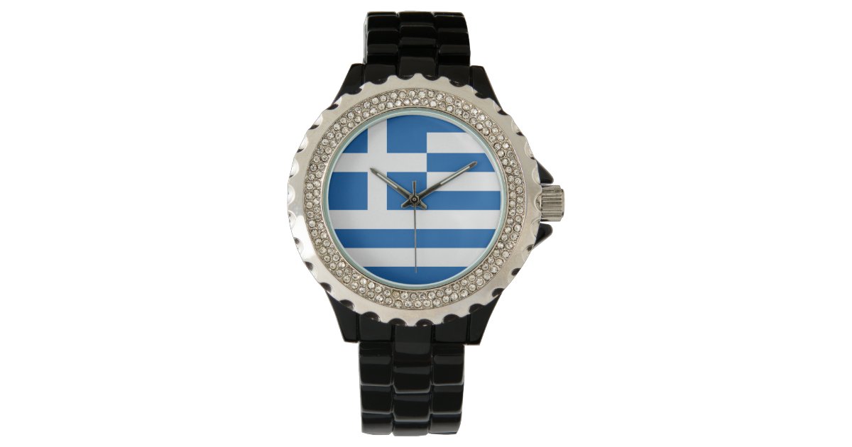 Greek Women's Watch - The flag of Greece | Zazzle