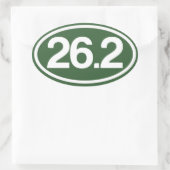 Green 26.2 Sticker (Full Marathon Sticker) | Zazzle