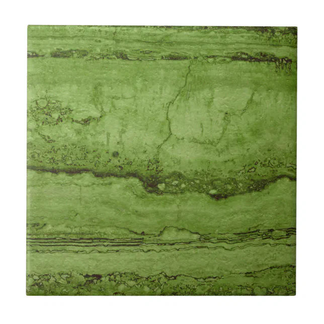 Green abstract Granite | stone marble pattern Tile | Zazzle