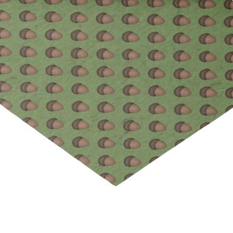 Green Acorn Patterned Tissue Paper | Zazzle