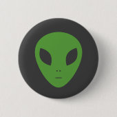 Green Alien Button | Zazzle