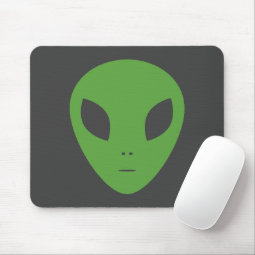 Green Alien Mouse Pad | Zazzle