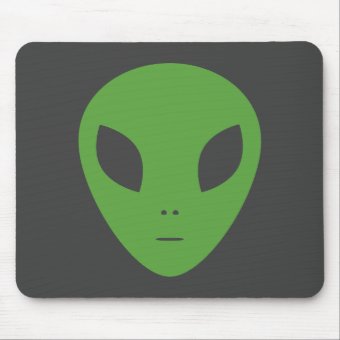 Green Alien Mouse Pad | Zazzle