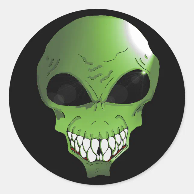 Green Alien Sticker sheet | Zazzle