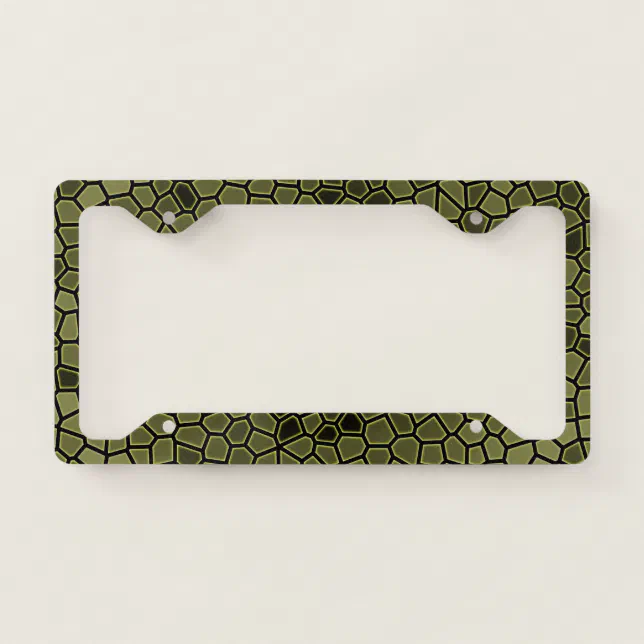 Green Alligator Animal Print License Plate Frame | Zazzle