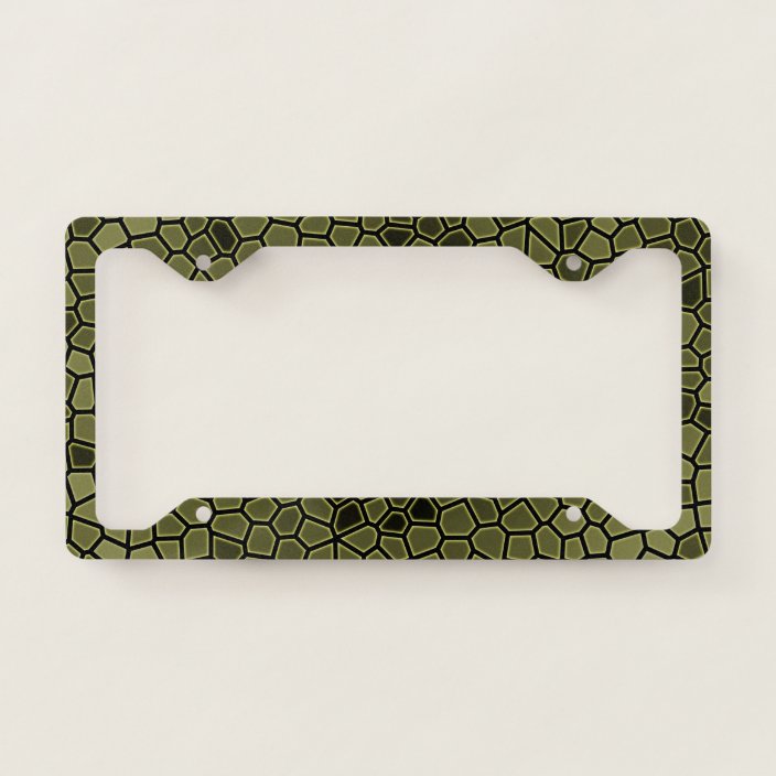 Green Alligator Animal Print License Plate Frame | Zazzle.com