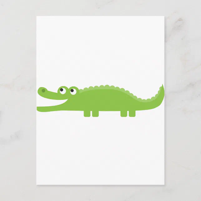 Green Alligator Postcard | Zazzle