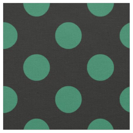 Black polka dots on lime green fabric | Zazzle