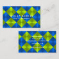 Green and Blue Tiles Business Card | Zazzle